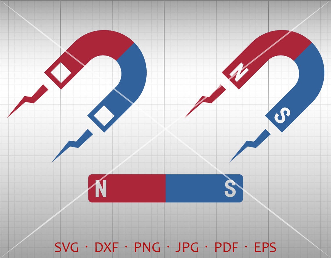 Magnet SVG Magnet Clipart Vector Silhouette Cricut Cut File | Etsy