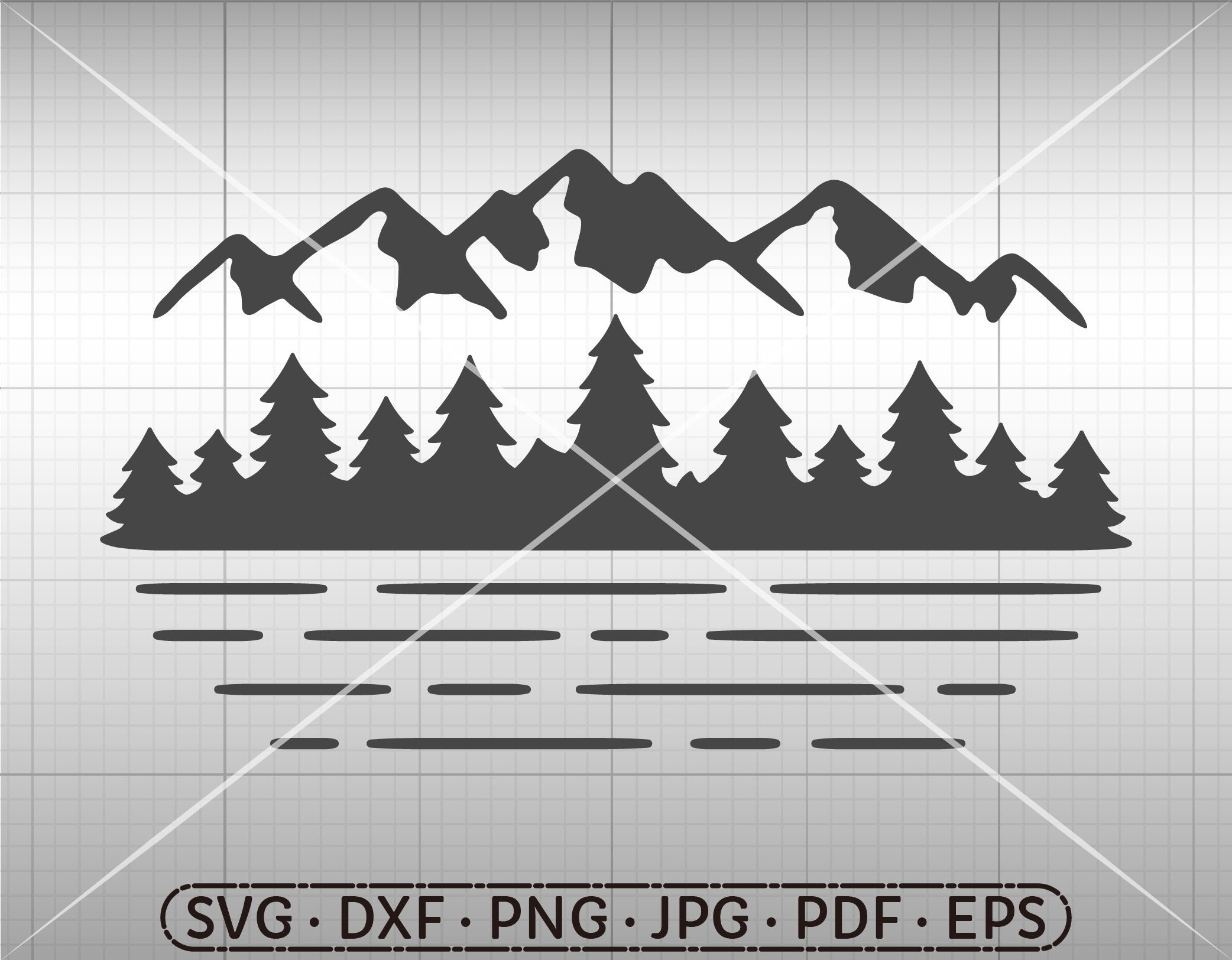 Mountain Forest Lake SVG Outdoor SVG Camping SVG Adventure | Etsy