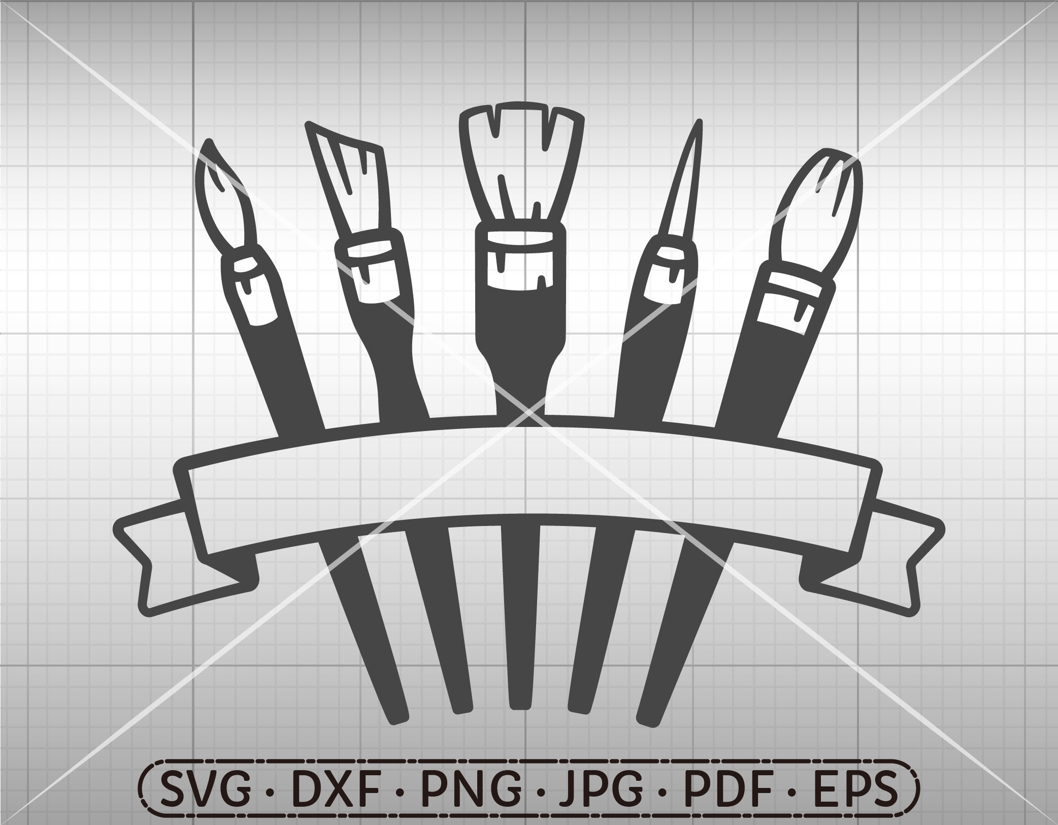 Artist SVG Artist Monogram SVG Painting Brush SVG Back to - Etsy Singapore