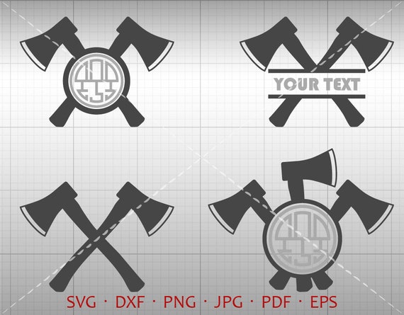 Cross Axe SVG Cut File, Axes Crossed SVG Clipart PremiumSVG