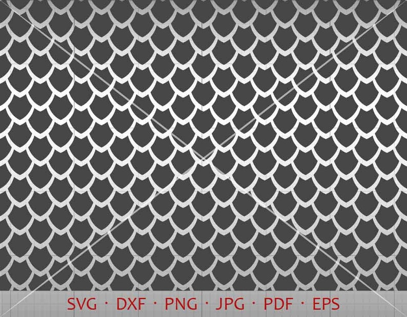 Seamless Dragon Scales SVG Dragon Scales Clipart Vector DXF - Etsy