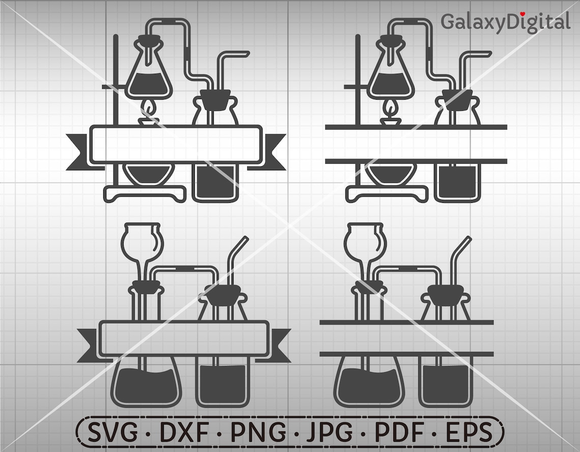 Chemistry Lab SVG Scientist SVG Science Monogram SVG - Etsy