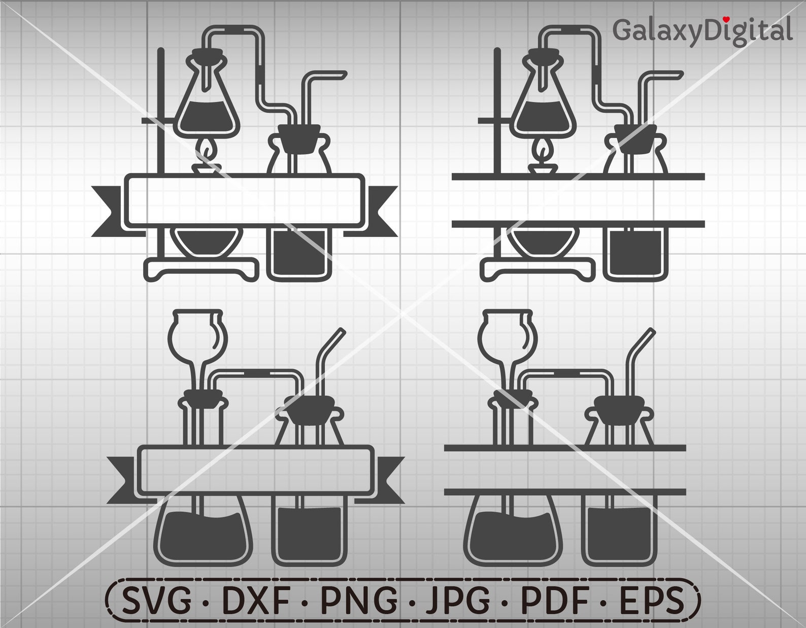 Chemistry Lab SVG Scientist SVG Science Monogram SVG - Etsy
