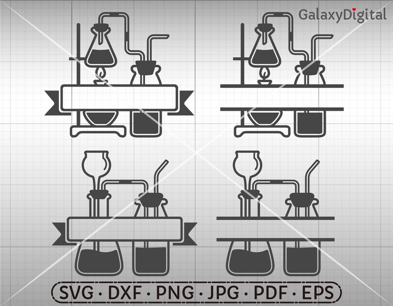 Chemistry Lab SVG Scientist SVG Science Monogram SVG - Etsy