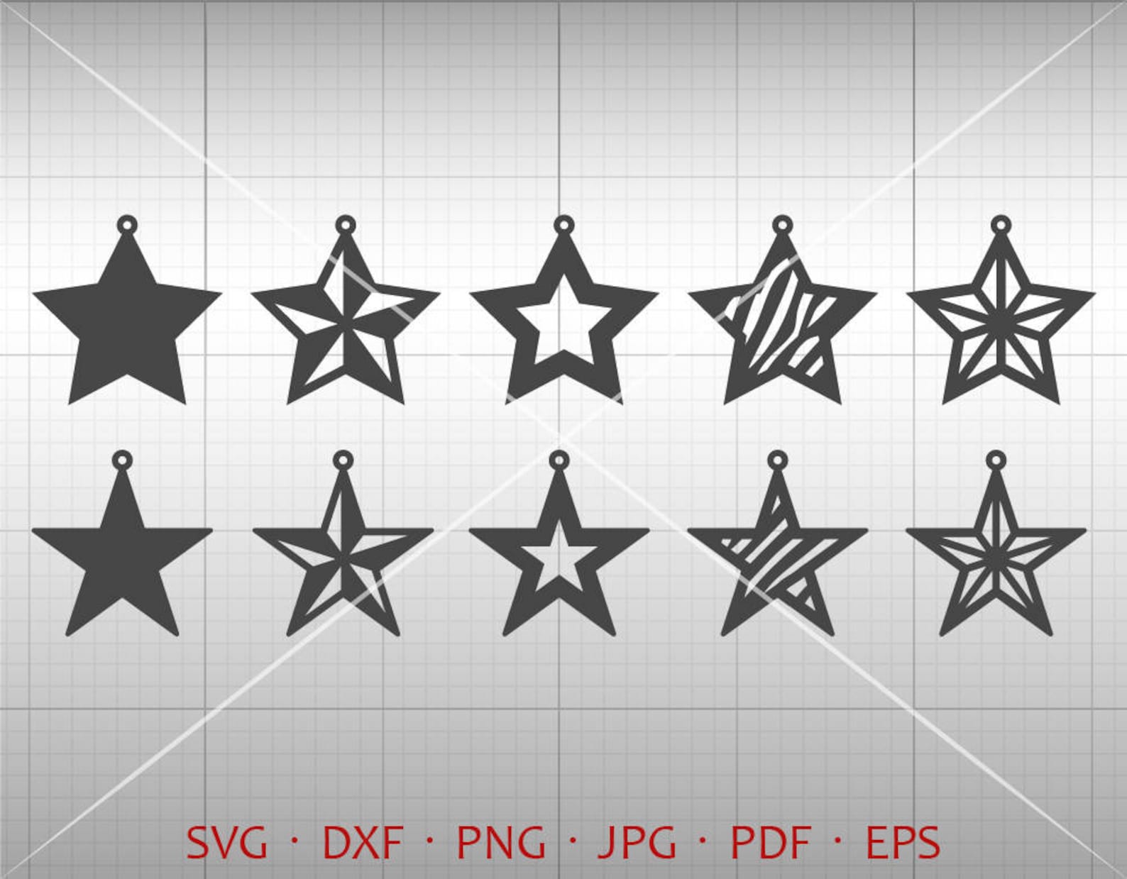 Star Earring SVG, Tear Drop SVG, Pendant Svg, Vector DXF, Leather ...