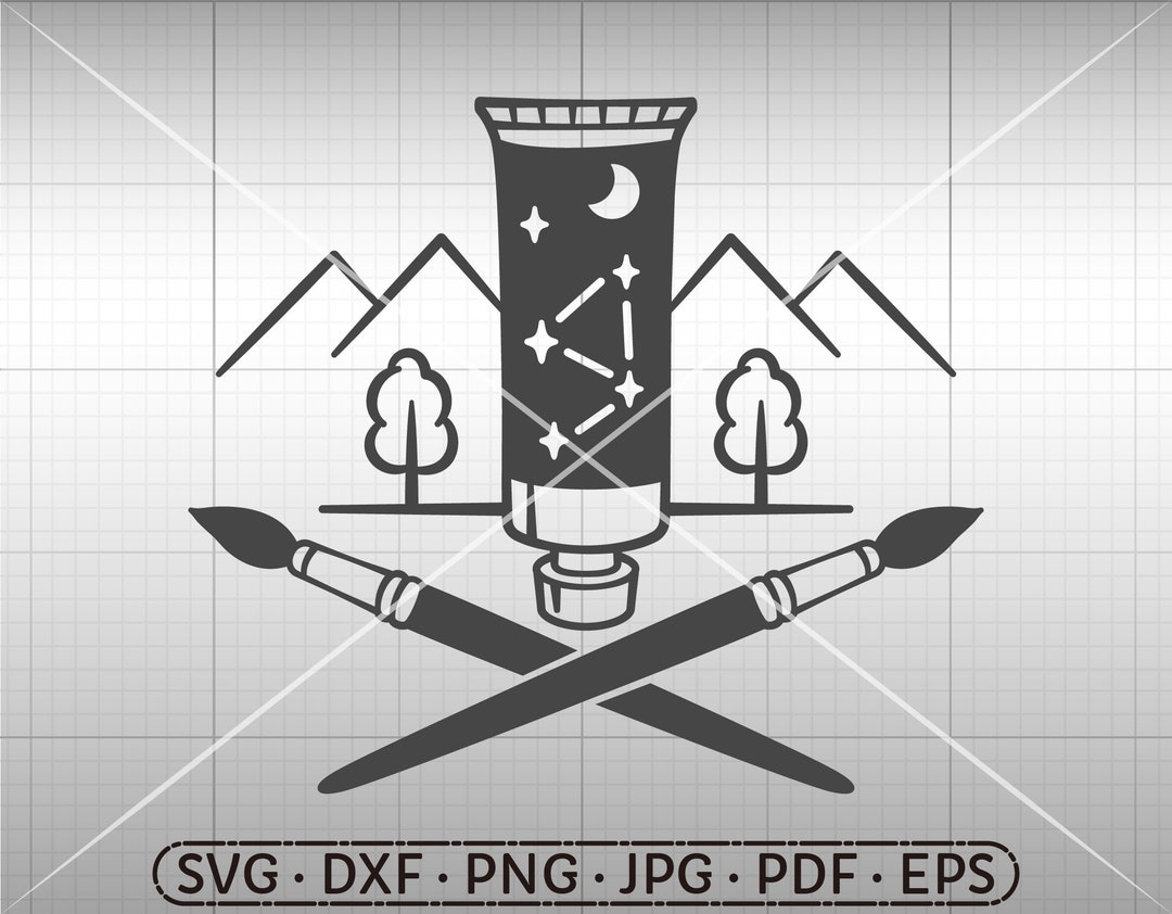 Artist SVG, Painting SVG, Drawing SVG, Silhouette Cricut Cut File ...