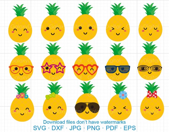 Cute Pineapple Clipart