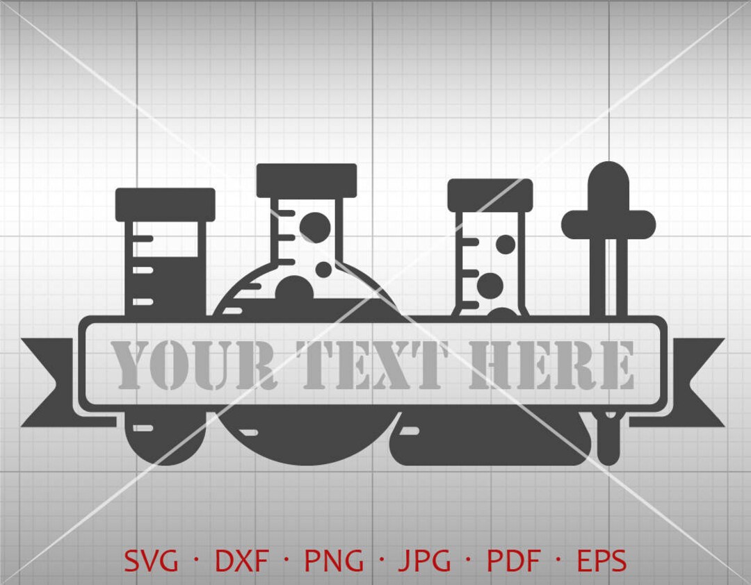 Scientist SVG, Chemistry SVG, Science Monogram SVG, Flask Clipart ...