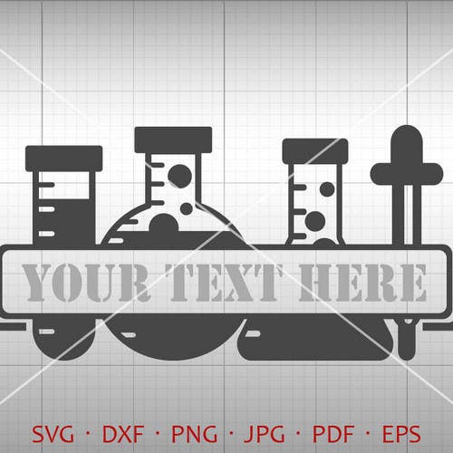 Scientist SVG Chemistry SVG Science Monogram SVG Flask - Etsy