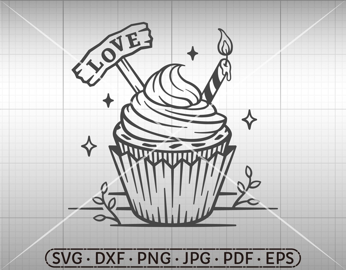 Cumpleaños Pastel SVG Silueta Cricut Cut Archivo Uso - Etsy México