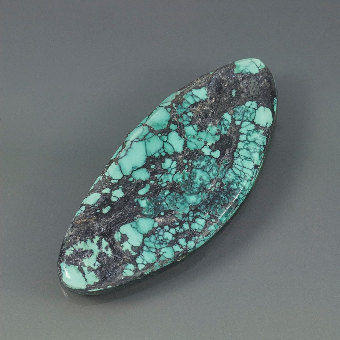 Spiderweb Turquoise/sky Blue Black Matrix/large Freeform Cab/natural ...