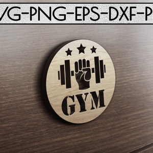 Gym Sign Paper Cut Cutting File, Workout Svg, Fitness Clipart, Exercise ...
