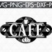 Cafe Sign Papercut Cutting Template, Kitchen Sign Svg, Coffee Svg, Wall ...
