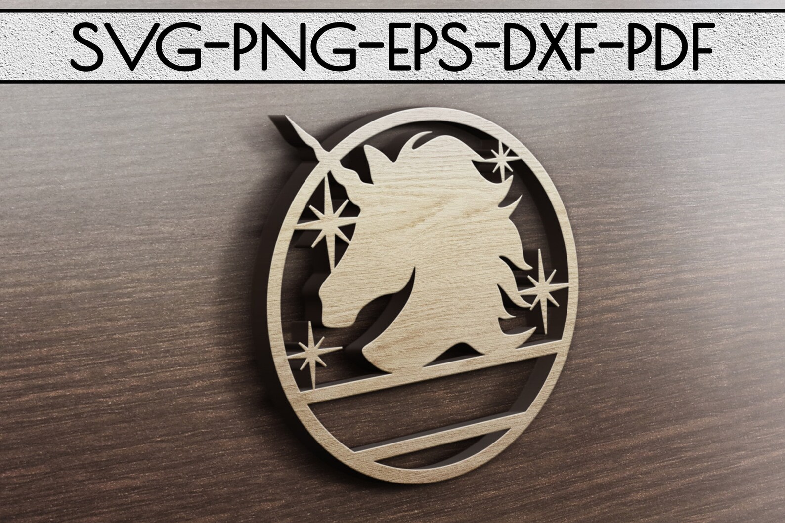 Customizable Unicorn Badge Papercut Svg File Kids Nursery | Etsy