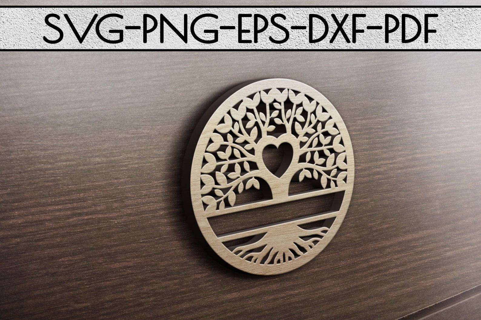 Customizable Family Heart Tree Papercut Template Tree With - Etsy