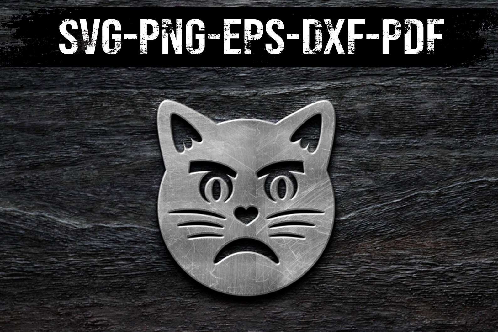 Cat Face 6 Papercut Cutting Template Cat Lady Gift Ideas Cat - Etsy