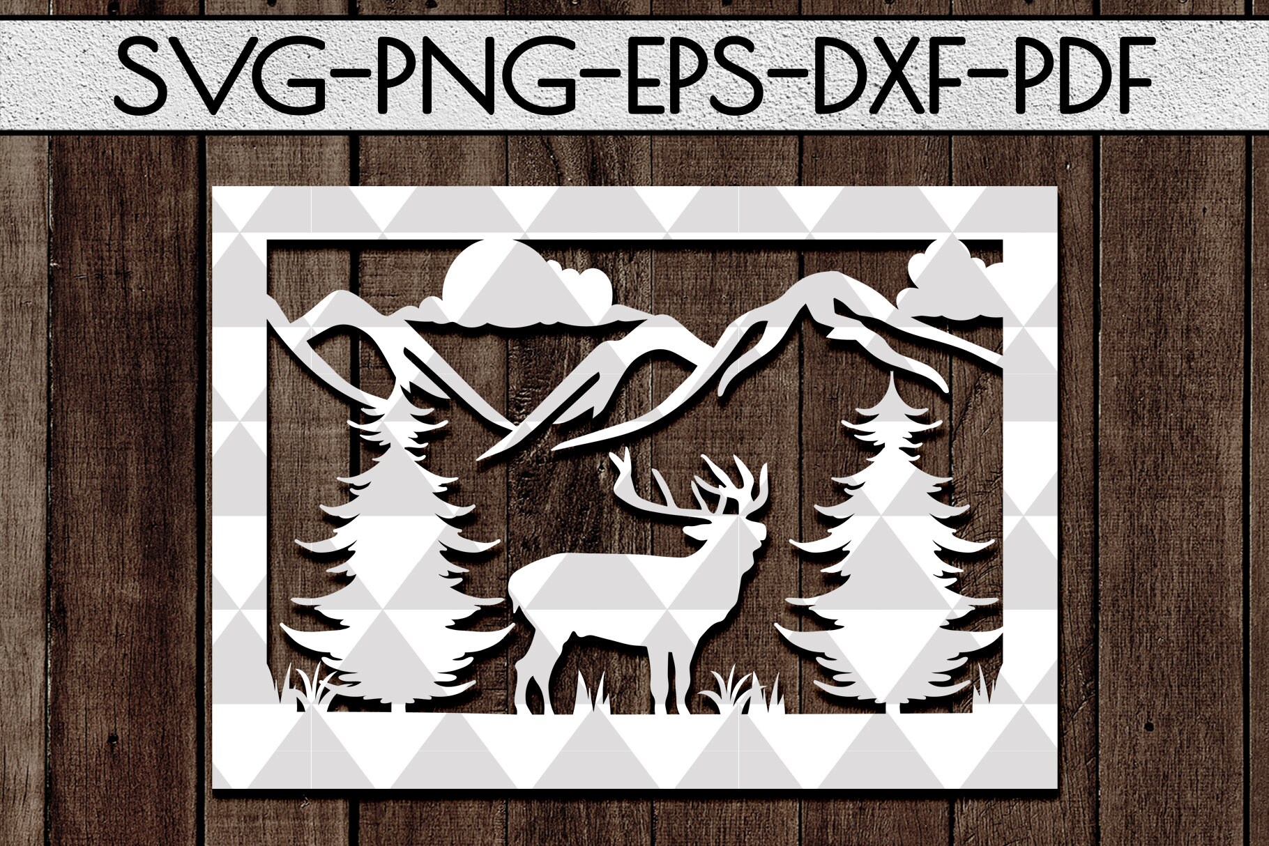 Wild Life Papercut Template Svg File Vinyl Cut Laser Vector - Etsy