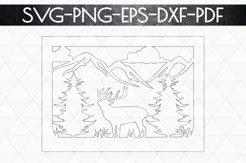 Wild Life Papercut Template Svg File Vinyl Cut Laser Vector - Etsy