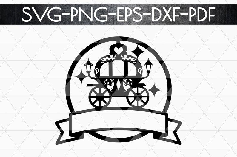 Customizable Princess Carriage Papercut Template Svg File | Etsy
