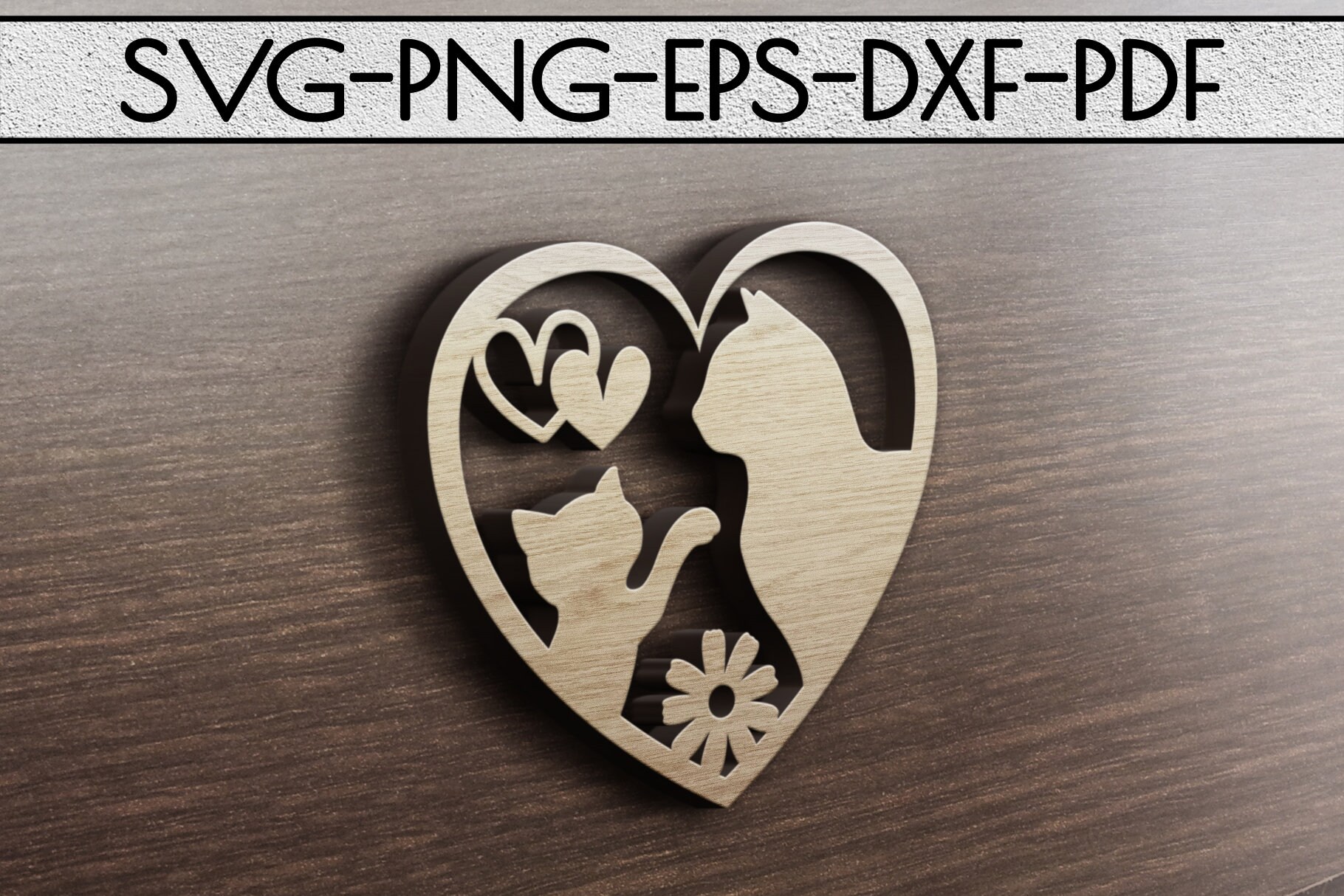 Cat Lover Sign Papercut Cutting Template Cat Svg Animal Pet | Etsy