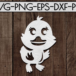 Funny Duck Papercut Cutting Template, Duck Vector Svg File, Pet Clip ...