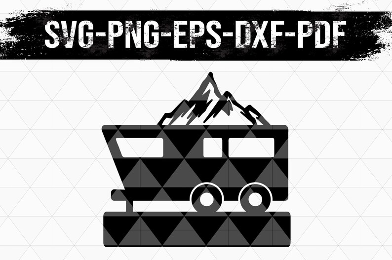 Customizable Caravan Camper Papercut Template Svg File, Vinyl Cut ...