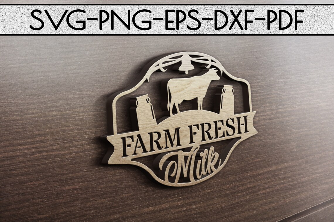 Farm decor sign papercut cutting file laser cut farming dxf | Etsy