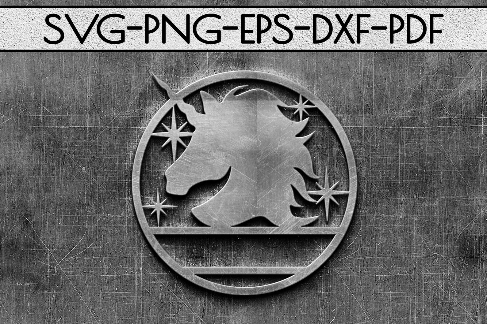 Customizable Unicorn Badge Papercut Svg File Kids Nursery | Etsy