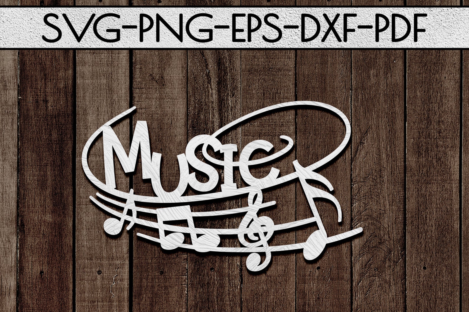 Music Note Papercut Template Svg File, Vinyl Cut File, Laser Vector ...