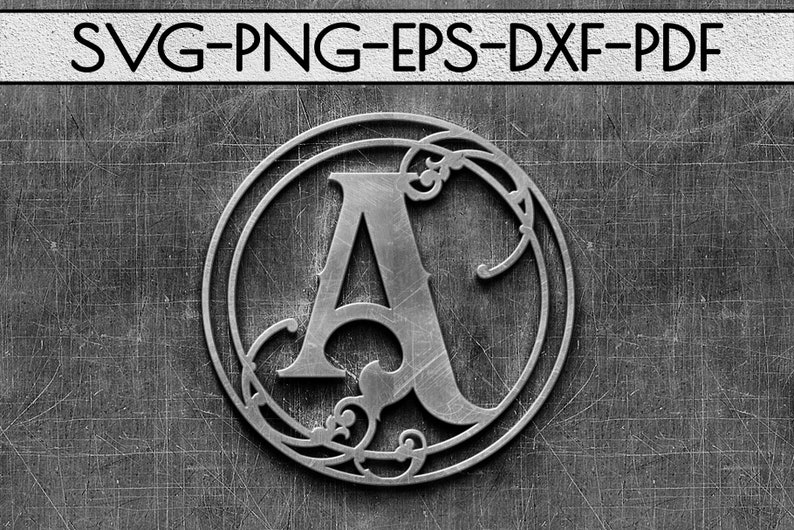 Monogram a Papercut Template Laser Cut Wedding Gift Ideas | Etsy