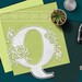 Floral Font Q Paper Cut Template Laser Cut Wedding Day Gift - Etsy