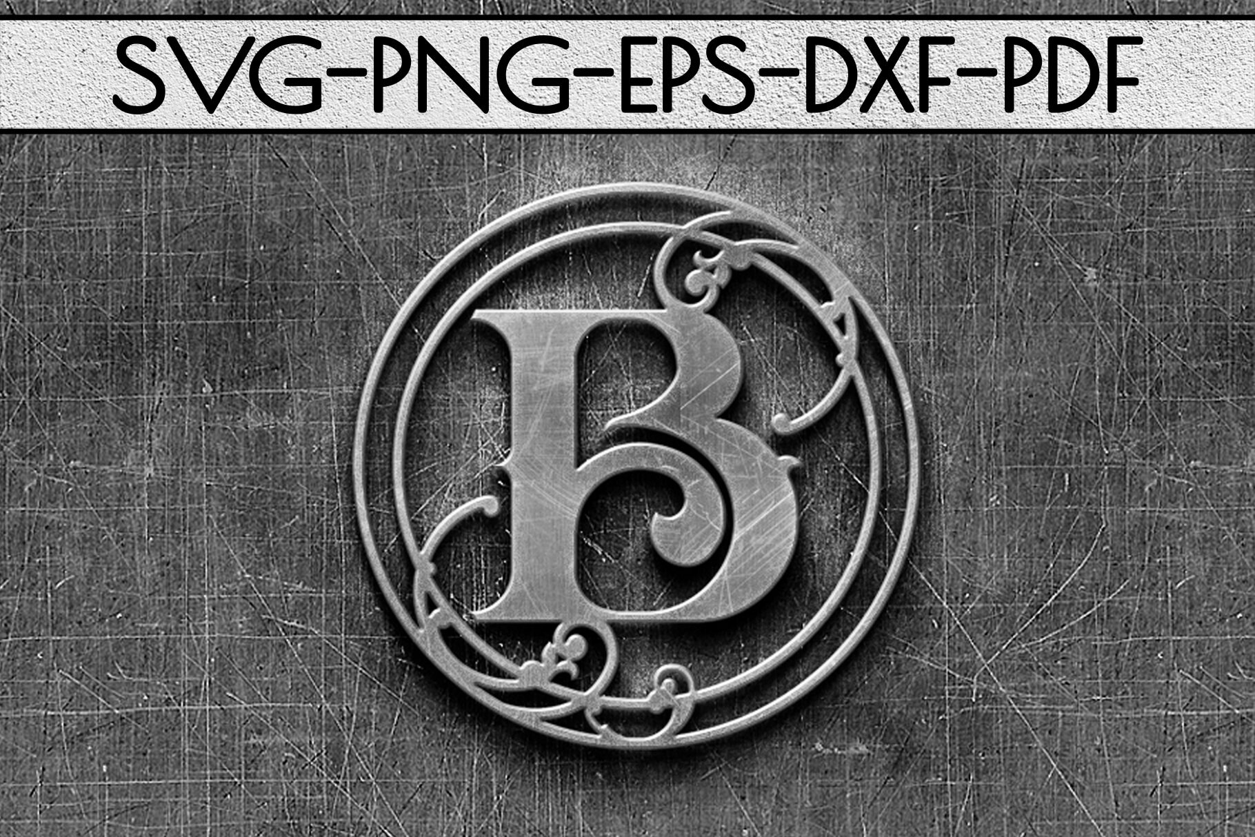 Monogram B Papercut Template Laser Cut Wedding Gift Ideas - Etsy