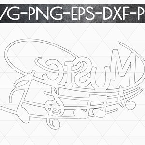 Music Note Papercut Template Svg File, Vinyl Cut File, Laser Vector ...