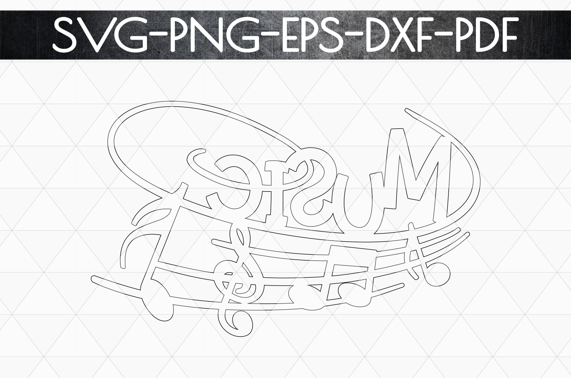 Music Note Papercut Template Svg File, Vinyl Cut File, Laser Vector ...