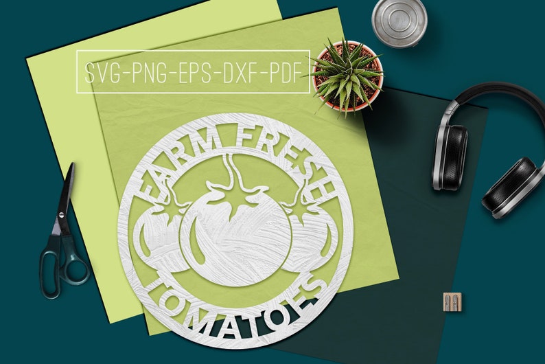 Farm Fresh Tomatoes Papercut Template Laser Cut Sign Art | Etsy