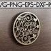 Happy Birthday Papercut Templates Cutting File, Gift Ideas, Vinyl Wall ...