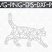 Cat Geometric Papercut Svg File, Animal Lover, Cat Decor, Crazy Cat ...