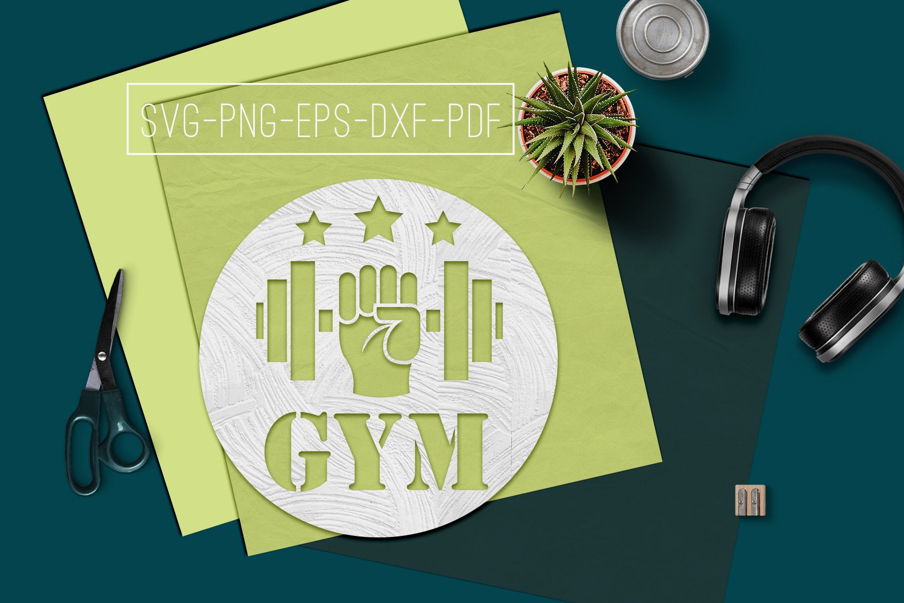 Gym Sign Paper Cut Cutting File Workout Svg Fitness Clipart - Etsy