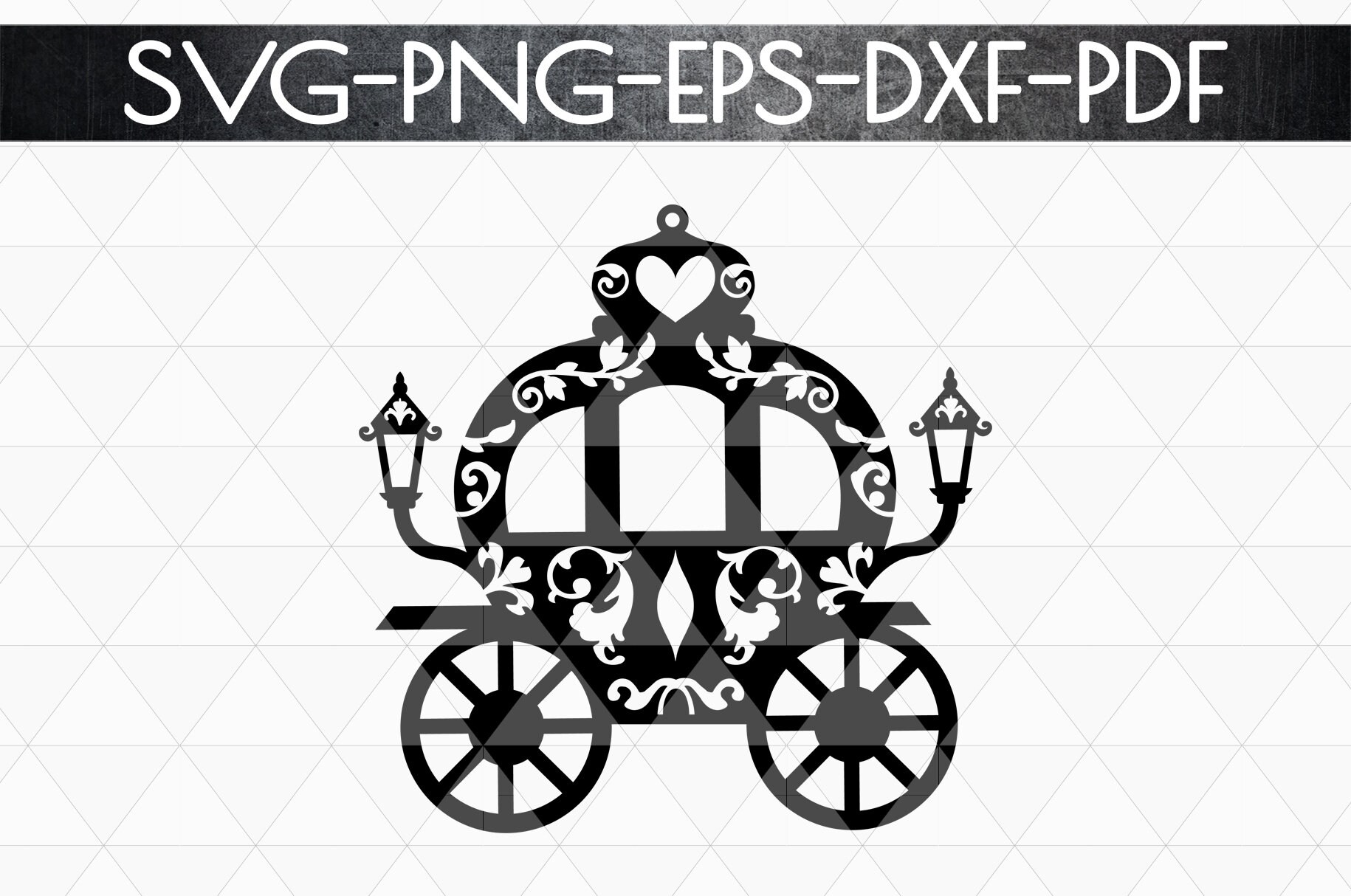 Princess Carriage Papercut Template Svg Filekey Chain Design - Etsy