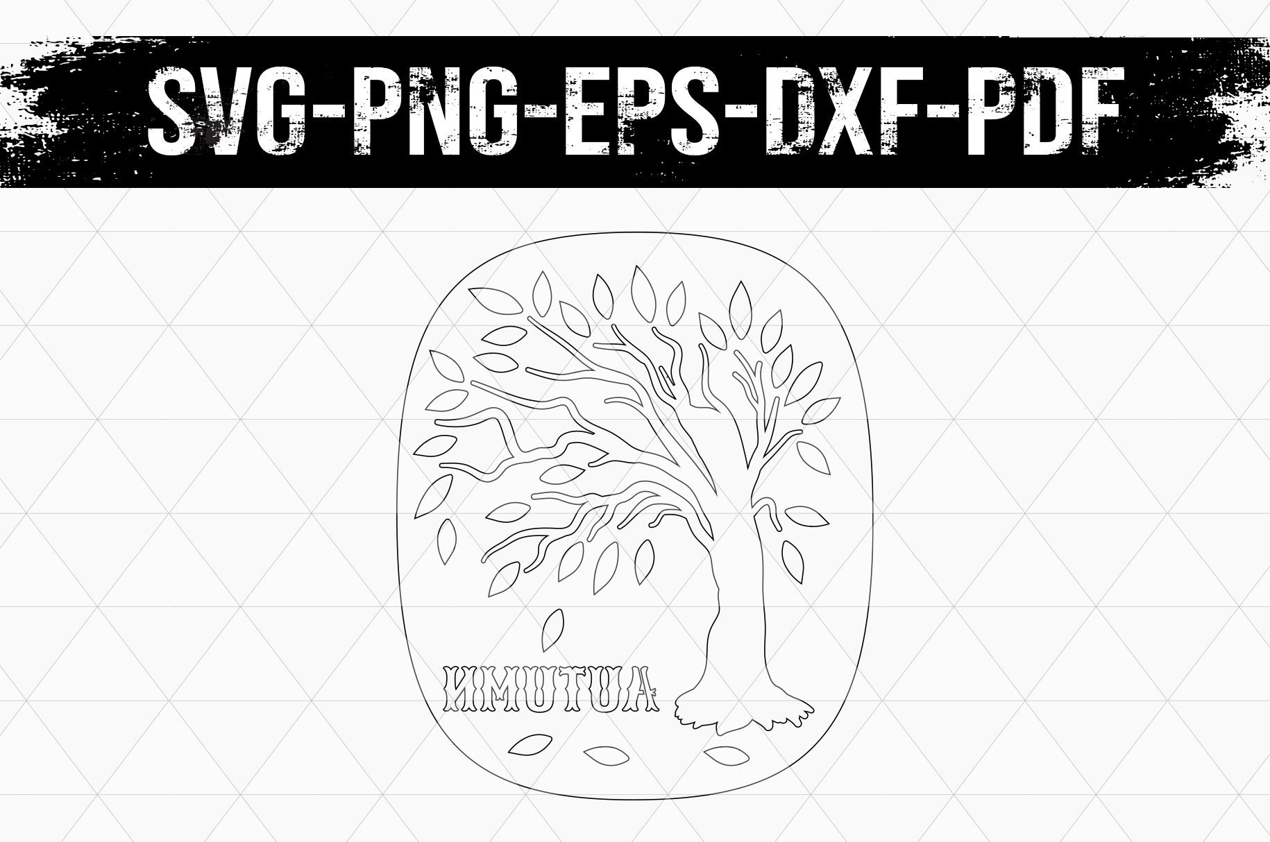 Autumn Tree Papercut Template Tree With Roots Svg Laser Cut - Etsy