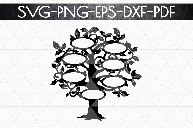Customizable Family Tree Papercut Template Laser Cut Family - Etsy UK