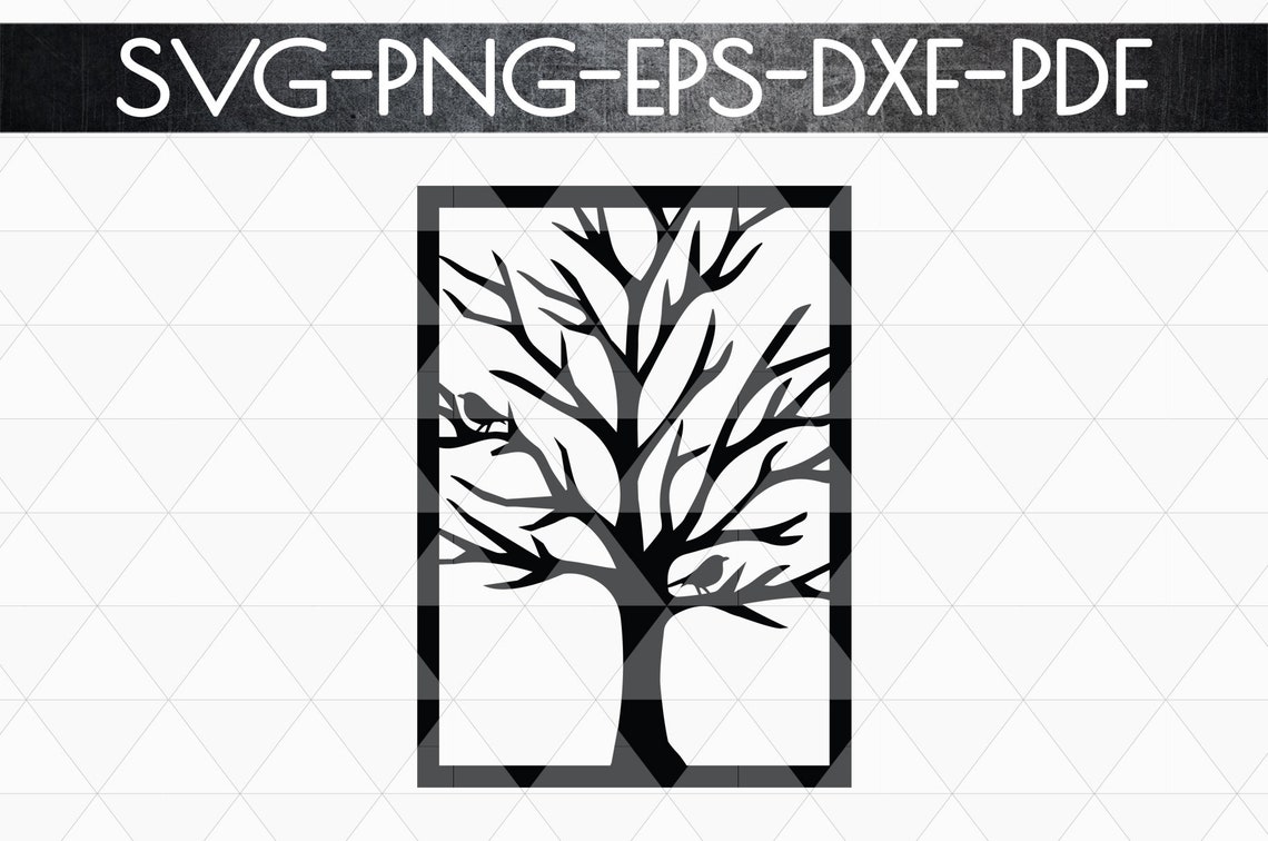 Tree Branch Papercut Template Family Tree Laser Cut Family | Etsy