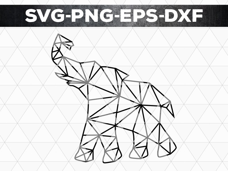 Elephant Geometric Papercut Svg File Kids Nursery Decor Svg - Etsy