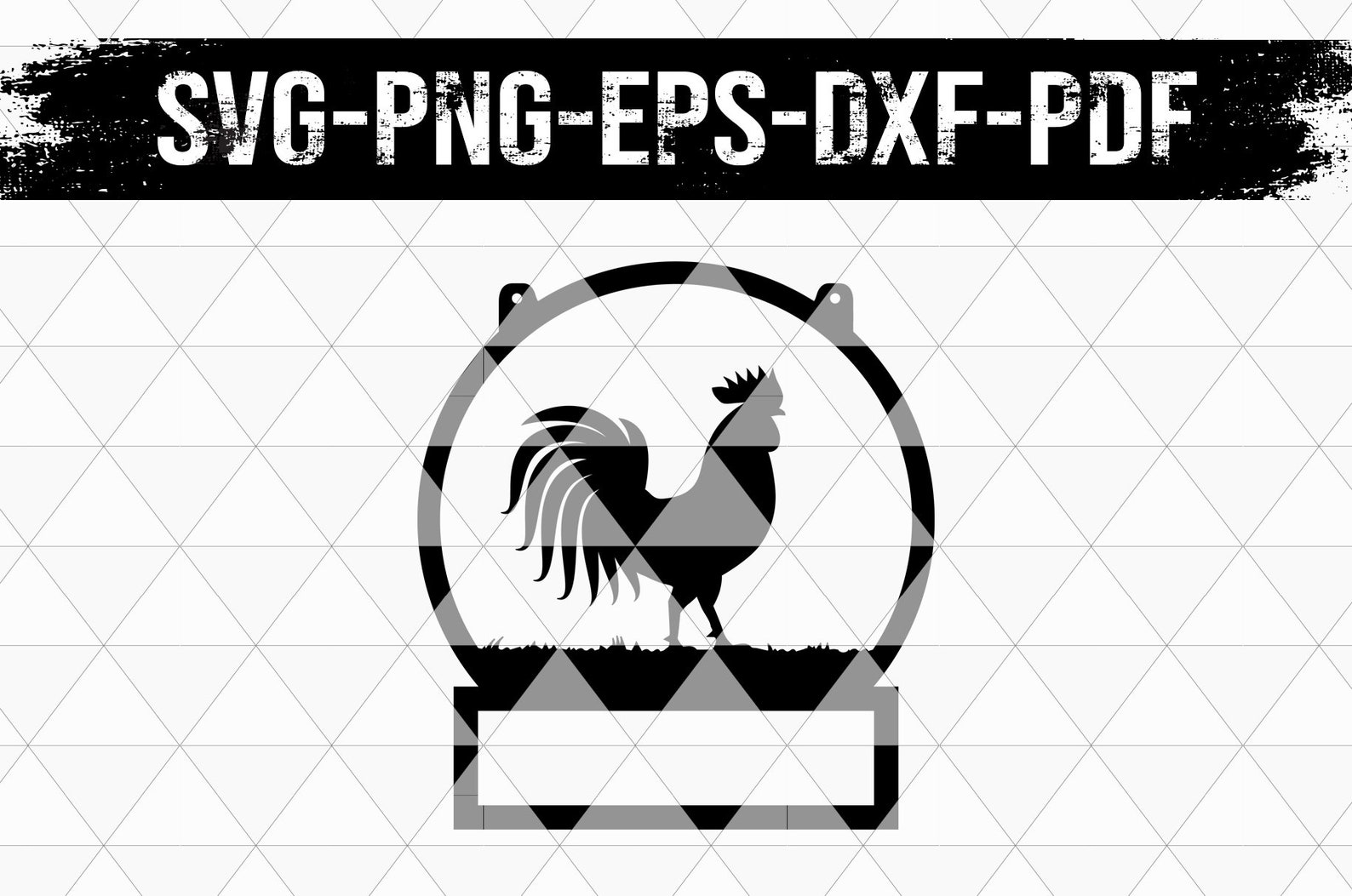 Customizable Chicken Rooster Papercut Template Laser Cut | Etsy