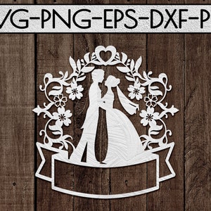 Wedding Papercut Templates Cutting File, Engagement, Wedding Sign, Gift ...