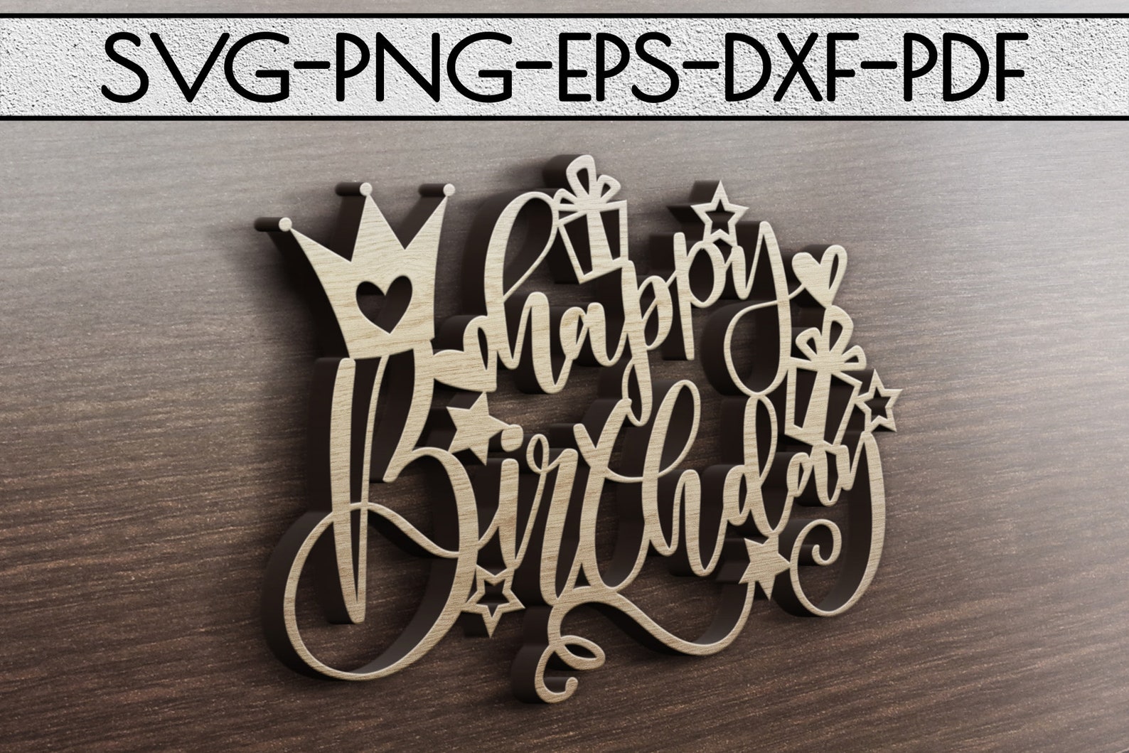 Happy Birthday Papercut Templates Cutting File Gift Ideas - Etsy