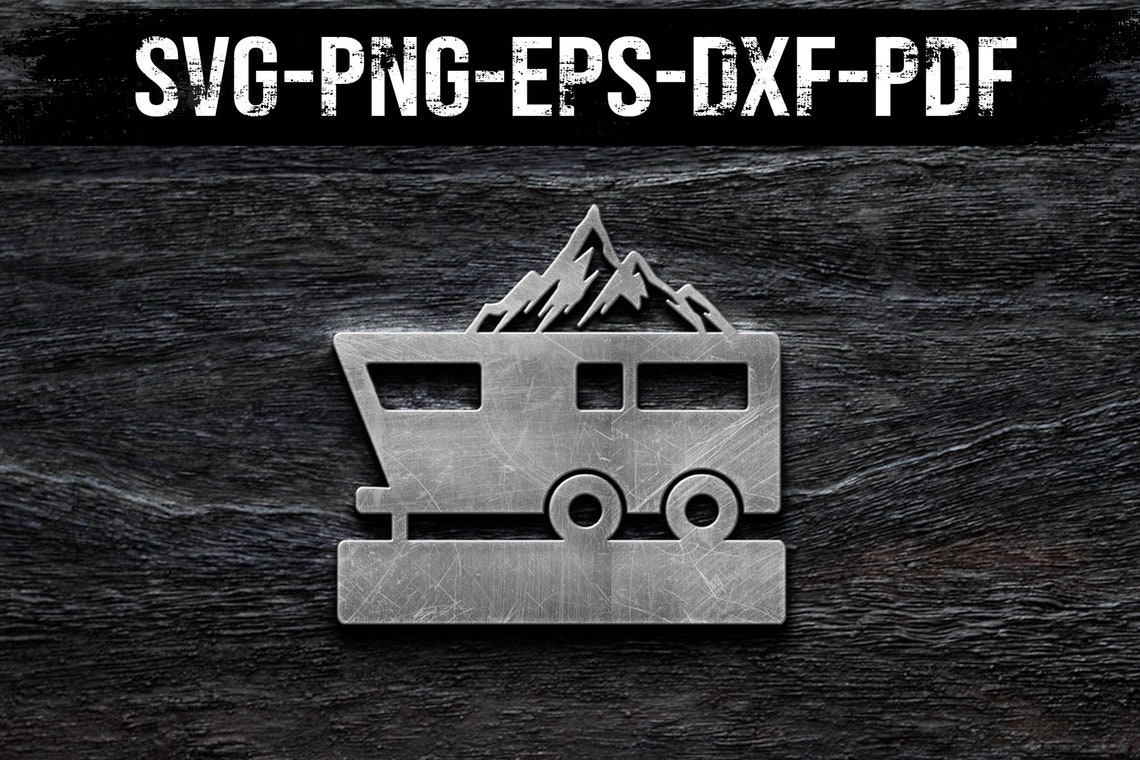 Customizable Caravan Camper Papercut Template Svg File, Vinyl Cut ...