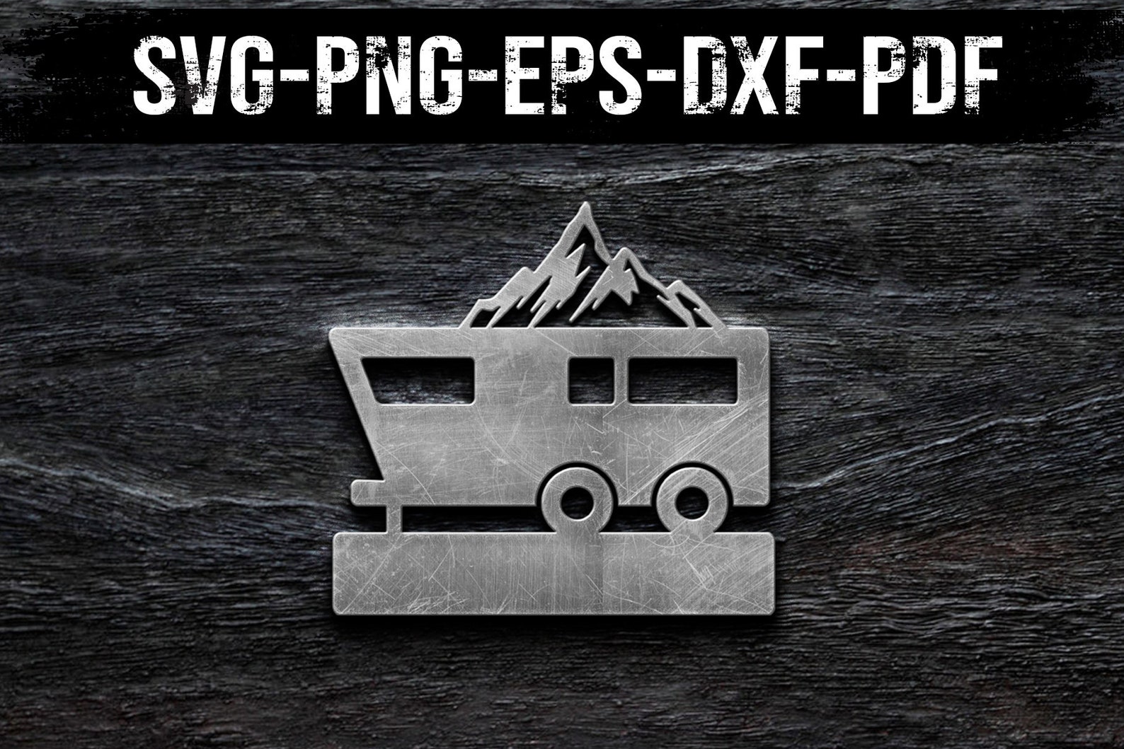 Customizable Caravan Camper Papercut Template Svg File, Vinyl Cut ...