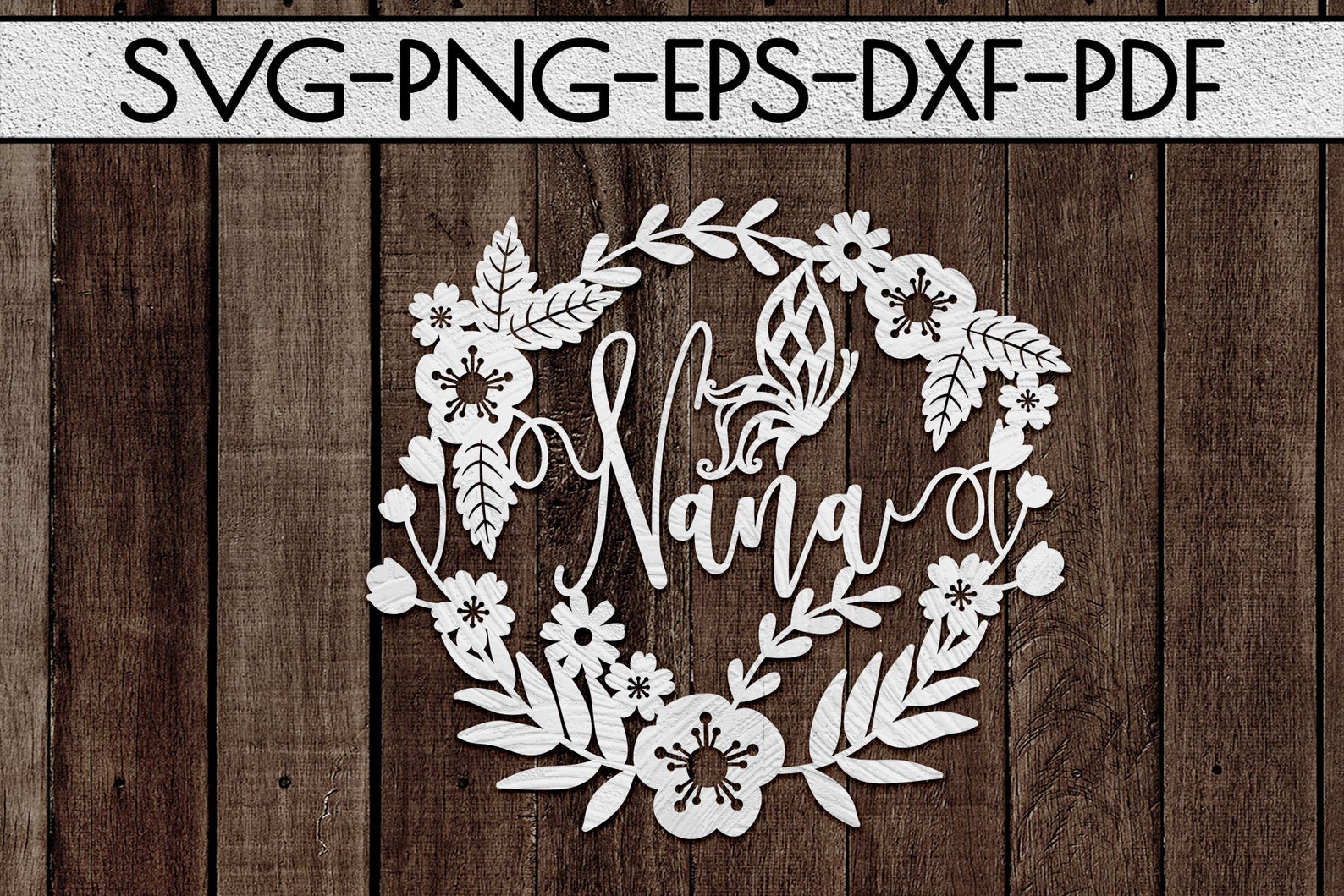 Nana Svg Cutting File Flower Svg Grandmother Svg Cut Paper - Etsy Norway