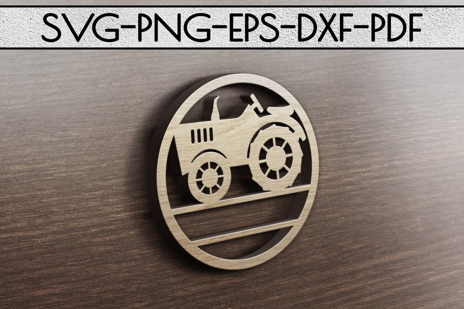 Circle Farm Tractor Papercut Template Farm Sign Decor - Etsy